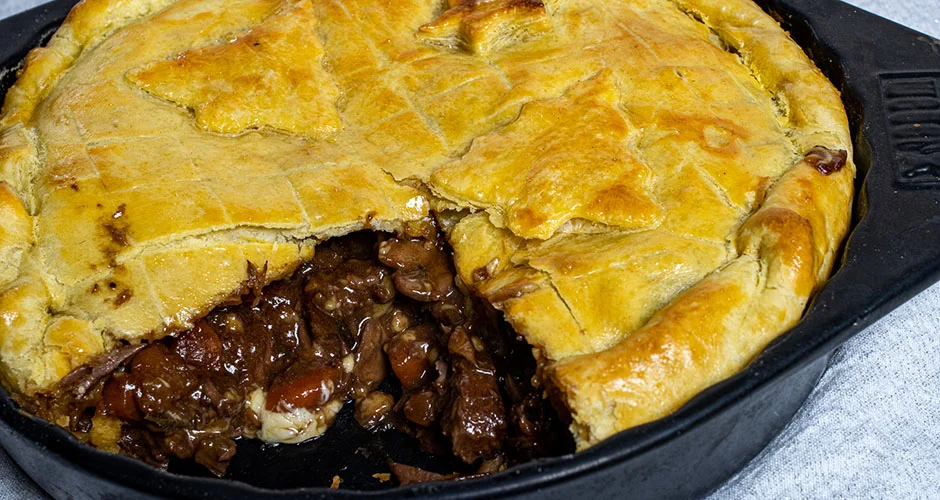 English pie: pastei van rundersukade en een winterstout ...